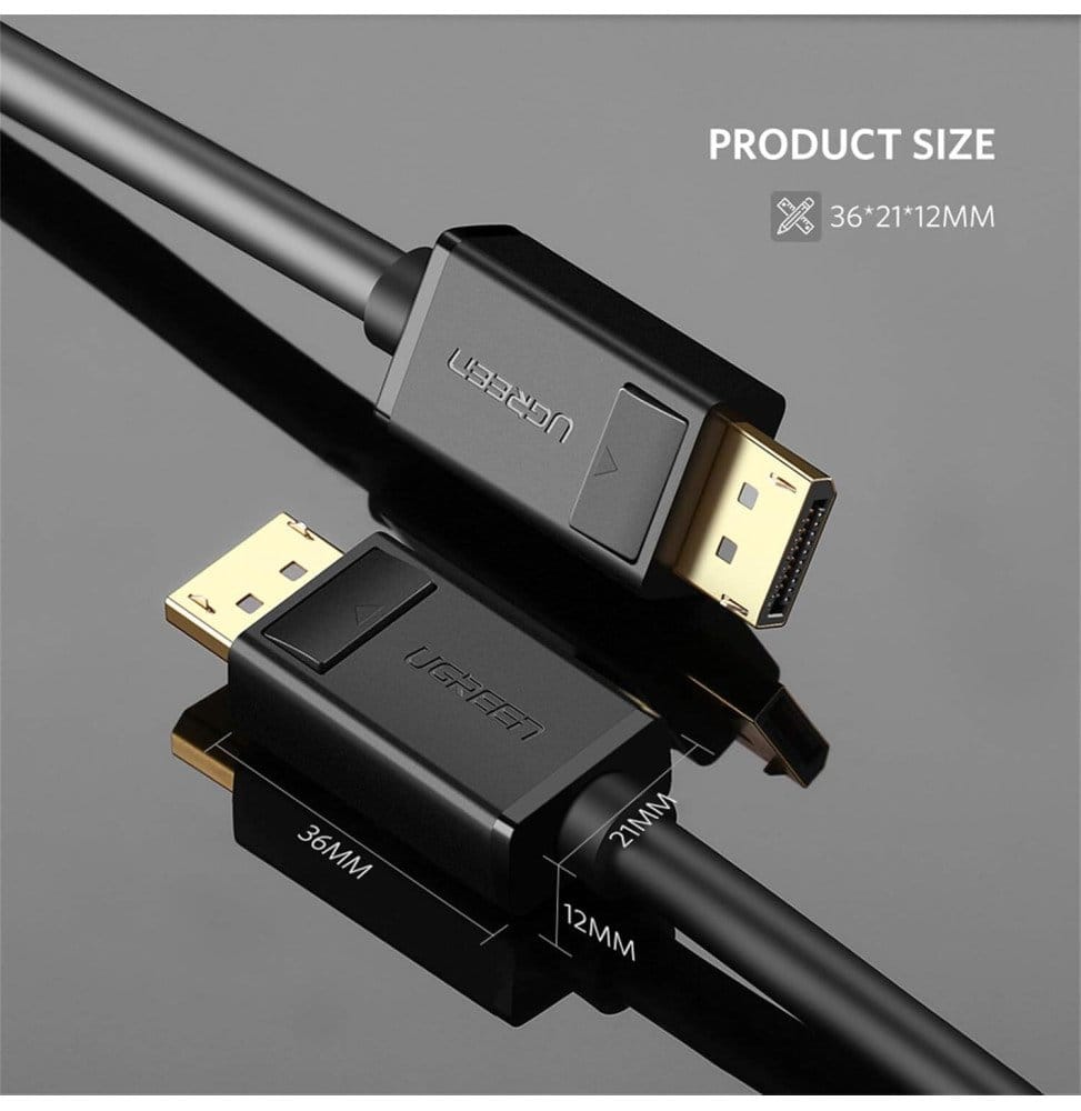 Câble Ugreen DisplayPort 1.2 Mâle vers Mâle Bon prix au maroc